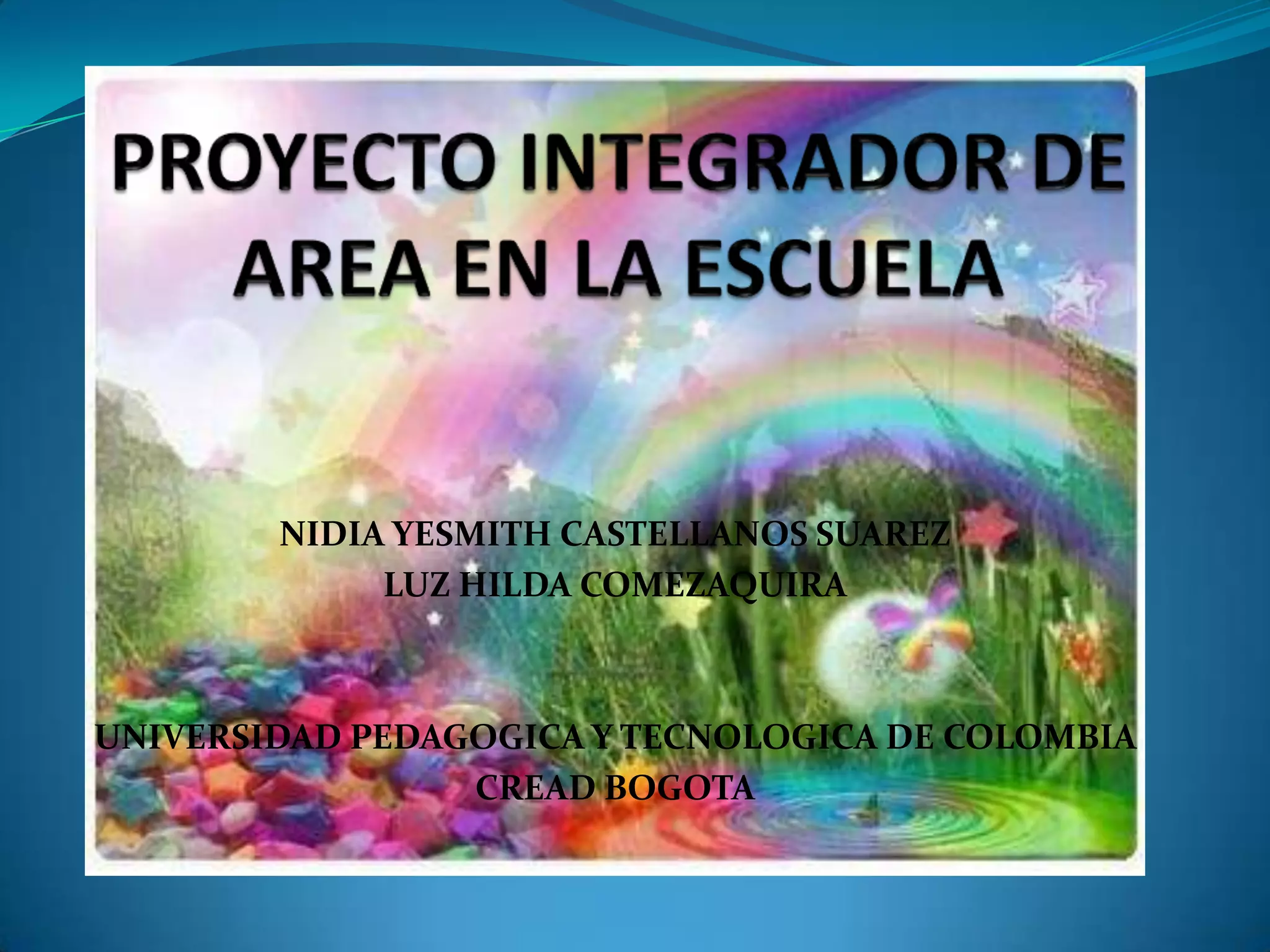 Proyecto Integrador De Area En La Escuela Ppt
