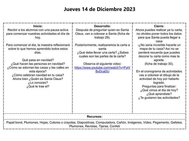 Proyecto Llego Navidad Tercero Preescolar Pptx
