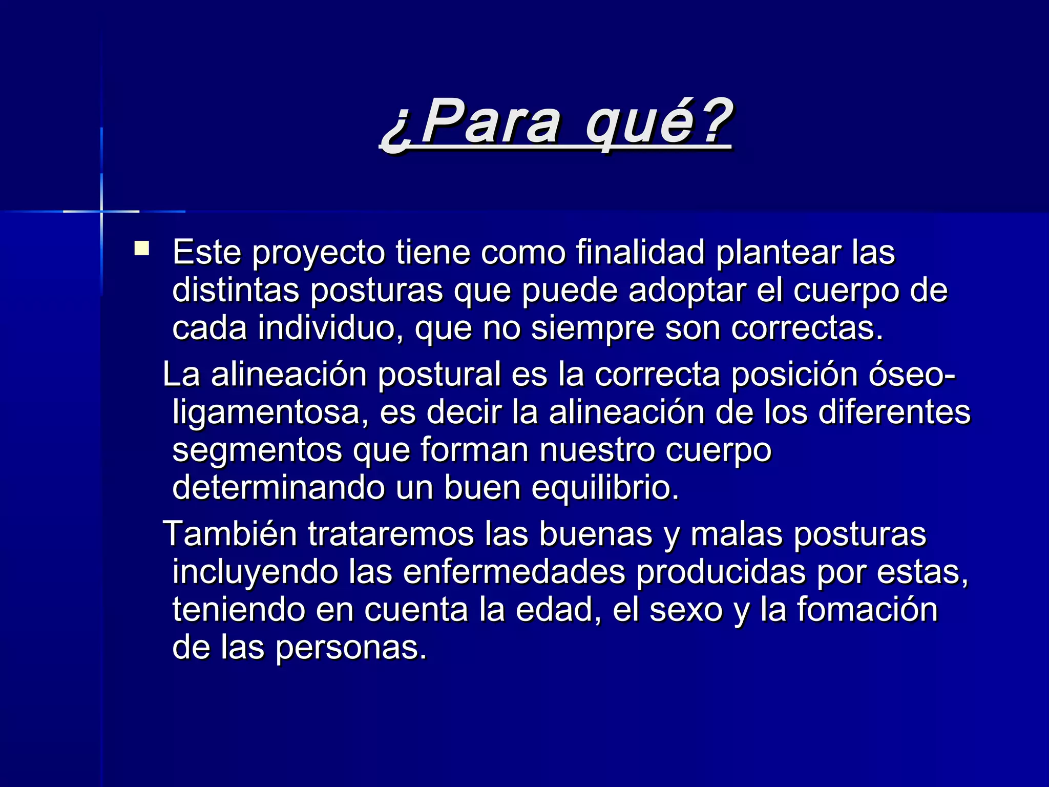 Proyecto malas posturas 2 | PPT