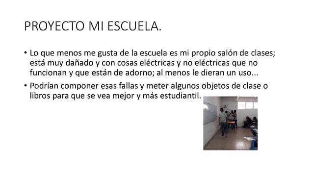 Proyecto mi escuela | PPT
