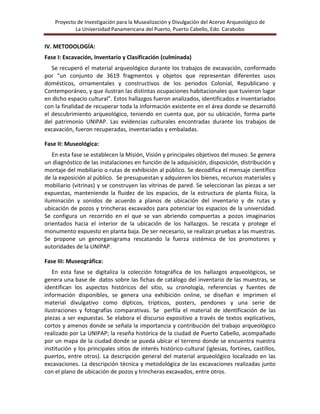 Proyecto MuDAA-UNIPAP | PDF