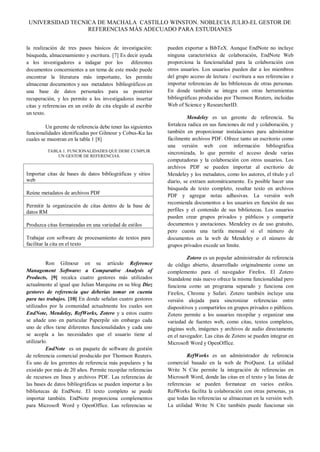 EL GESTOR DE REFERENCIAS MÁS ADECUADO PARA ESTUDIANES. | PDF
