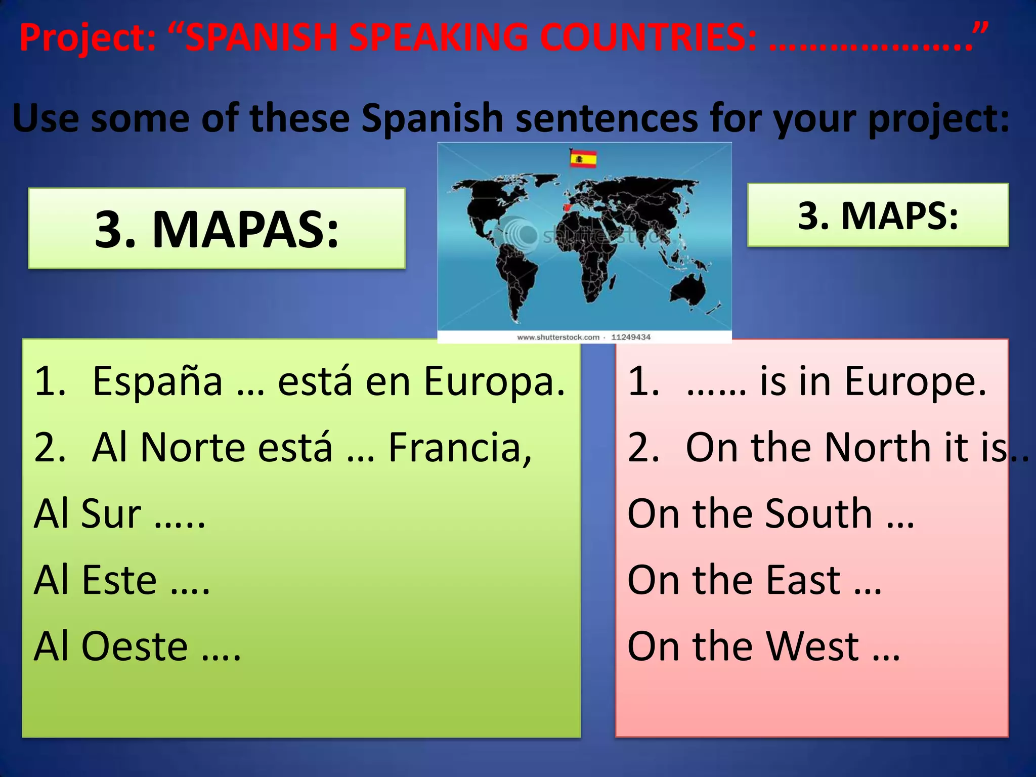 Proyecto paises spanish speaking countries - poster board 2013 | PPTX
