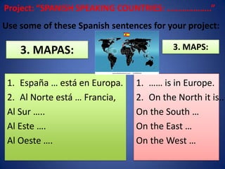 Proyecto paises spanish speaking countries - poster board 2013 | PPTX