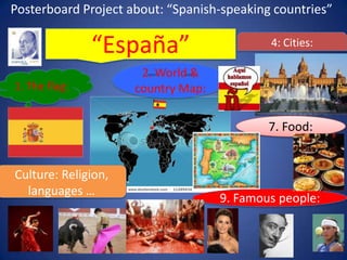 Proyecto paises spanish speaking countries - poster board 2013 | PPTX