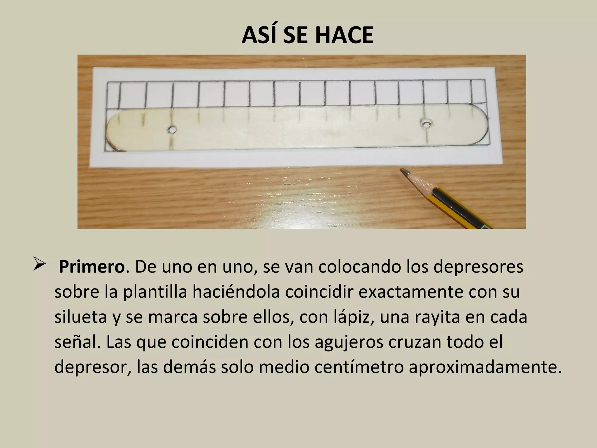 Proyecto para hacer un metro de carpintero | PPT