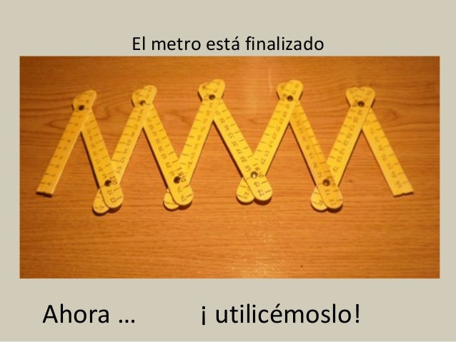 Como hacer un metro didactico - Imagui