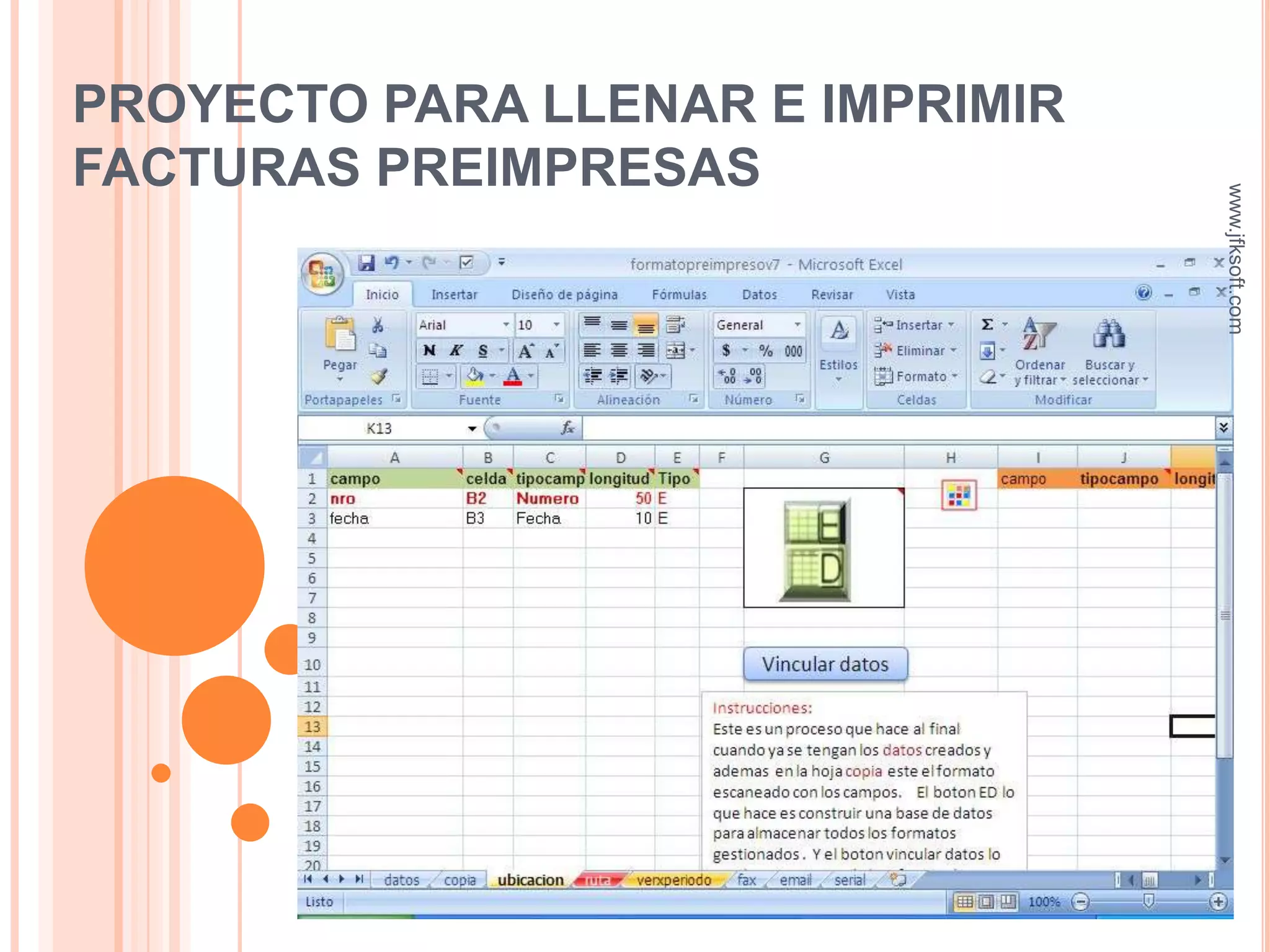 Proyecto para llenar e imprimir facturas preimpresas | PPTX
