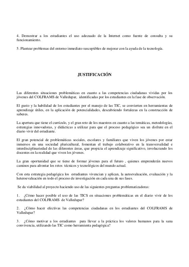 Proyecto Pedagógico Transversal
