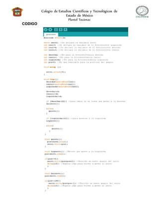 Proyecto Arduino | DOCX