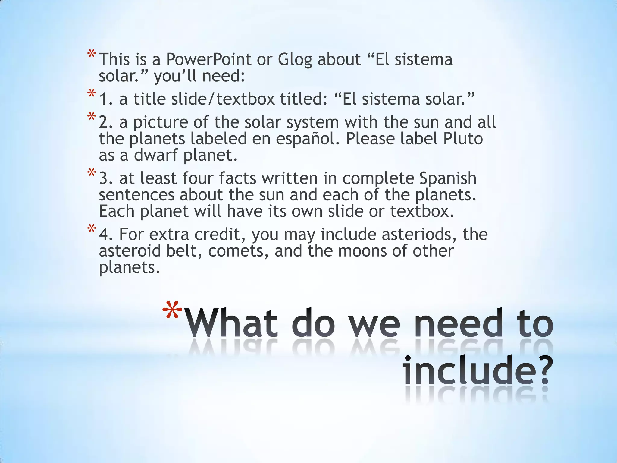 Proyecto sistema solar | PPTX