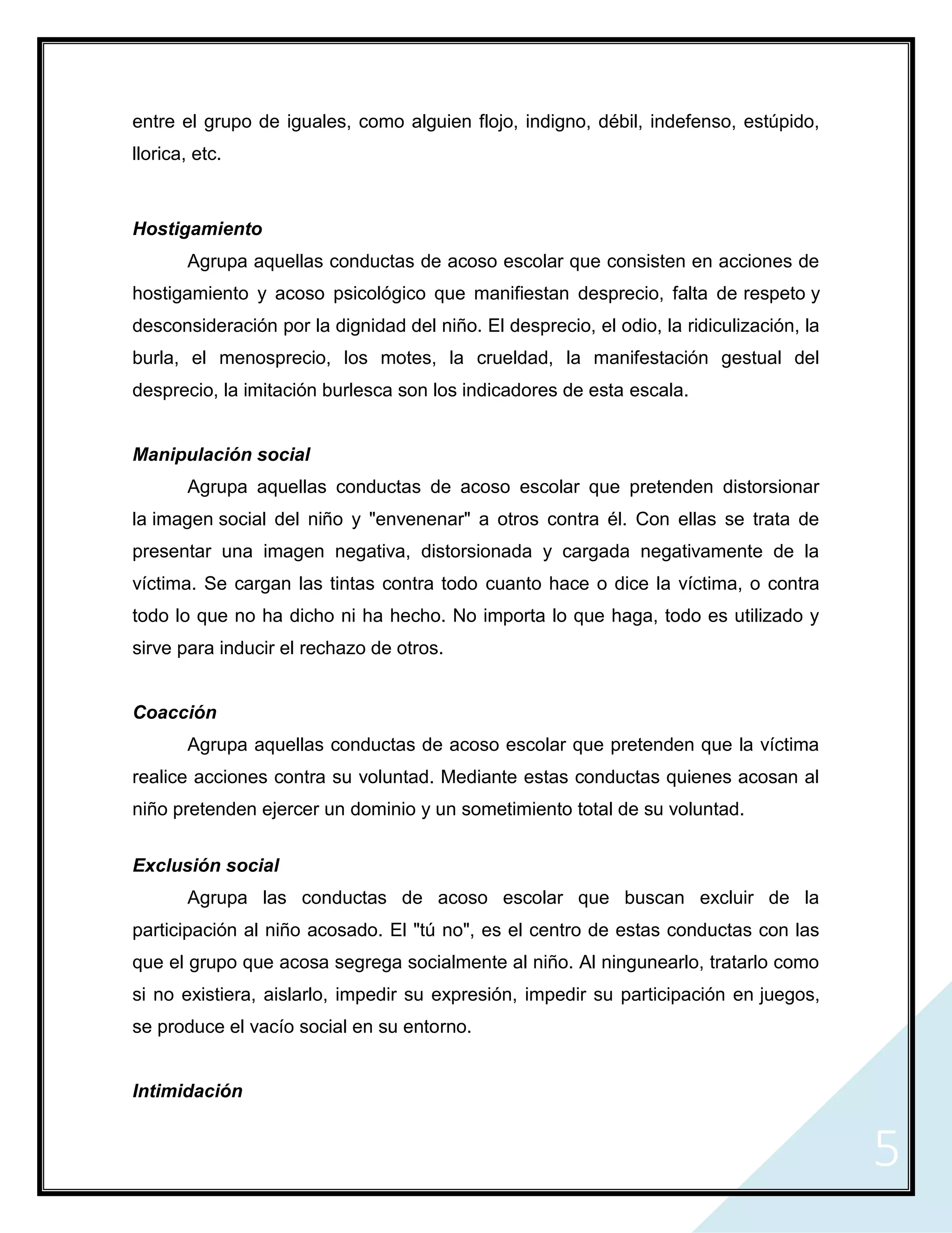 Proyecto sobre bullying | DOCX