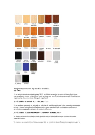 Proyectos Para Fabricar Muebles Con Melamina | DOC