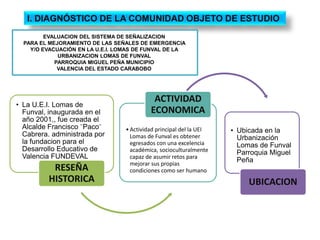 Proyectos si uei lomas de funval señalizacion | PPTX
