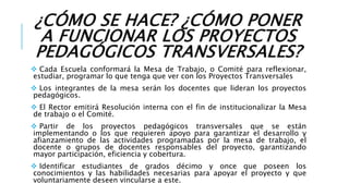 PROYECTOS TRANSVERSALES.ppt