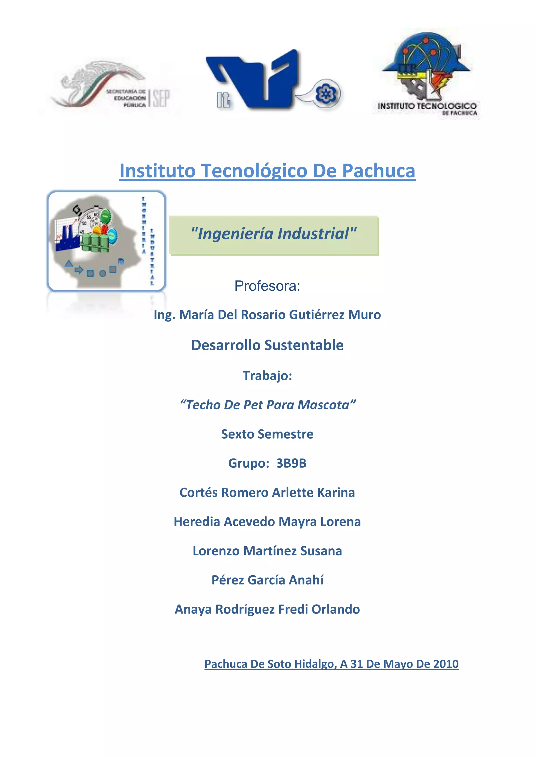 Proyecto techo de pet | DOCX