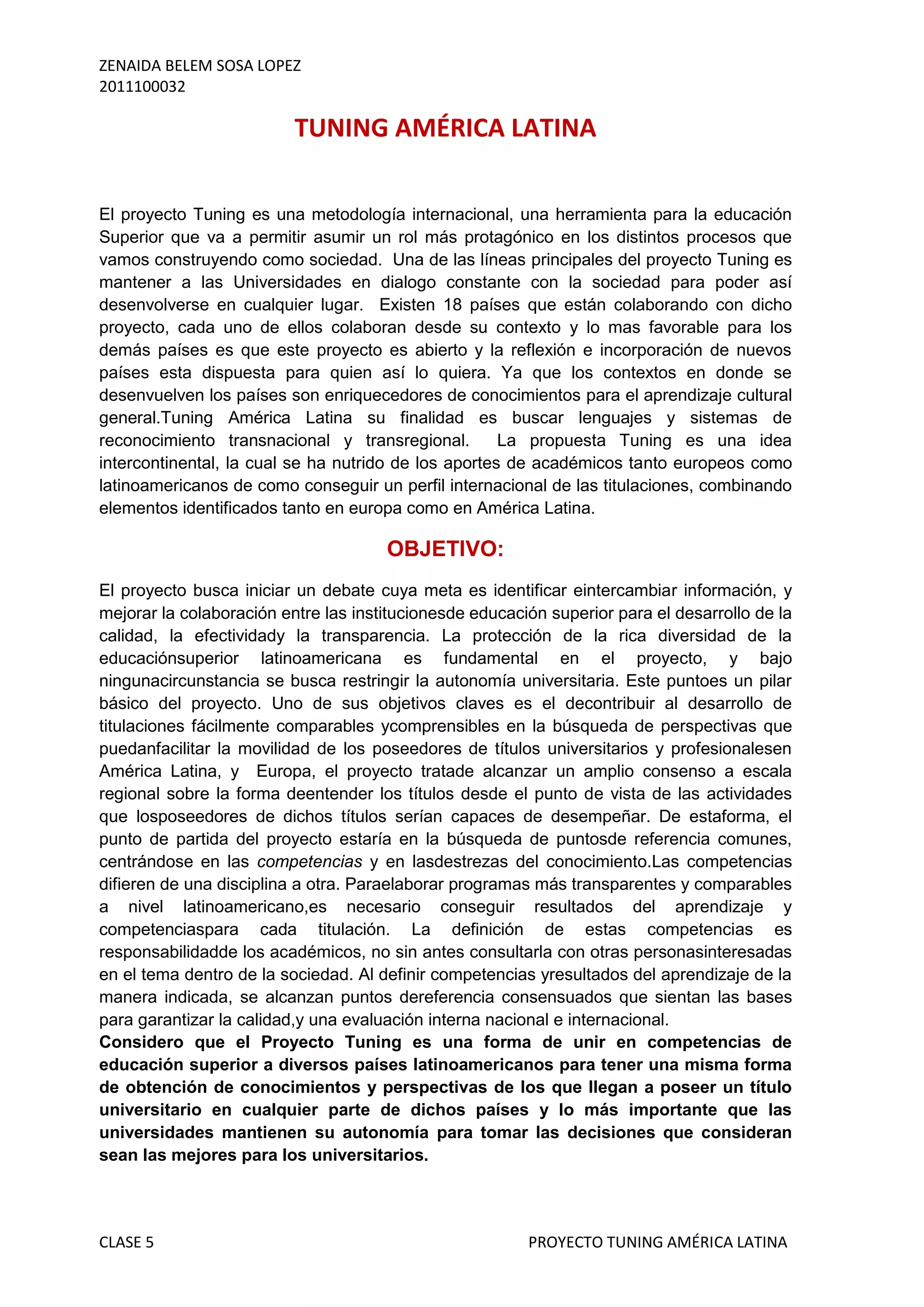 Proyecto Tuning Docx