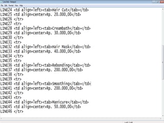 Proyek 3 web html menggunakan notepad | PPTX