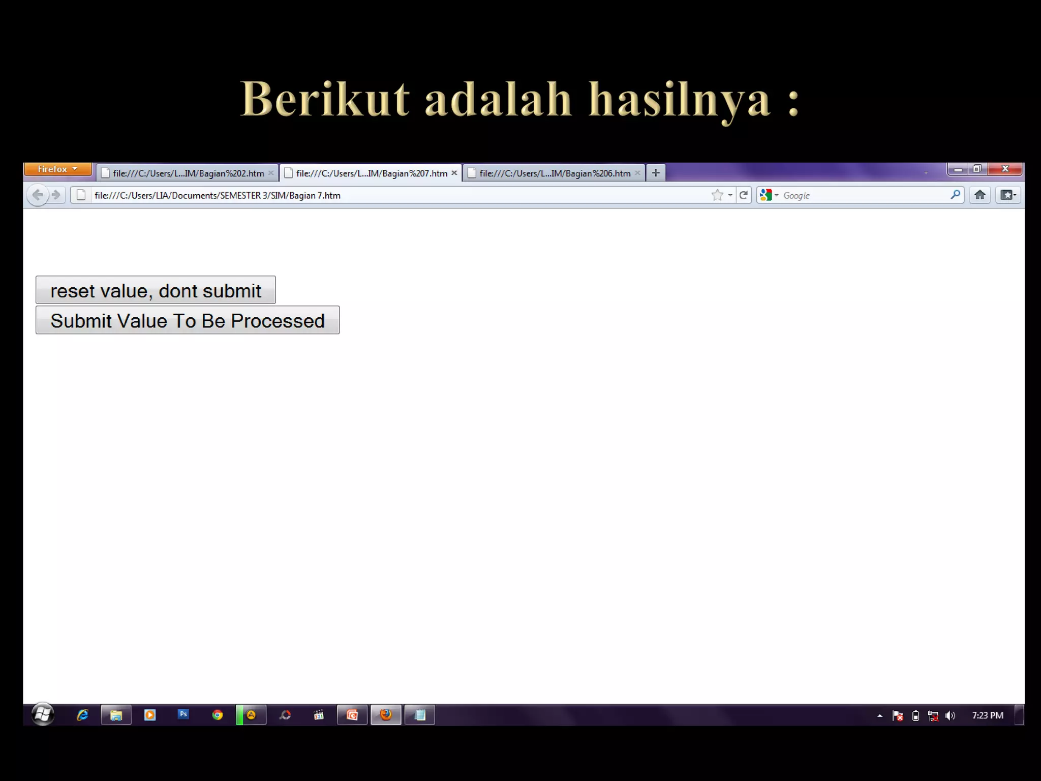 Proyek 5 formulir pembelian buku web html | PPT