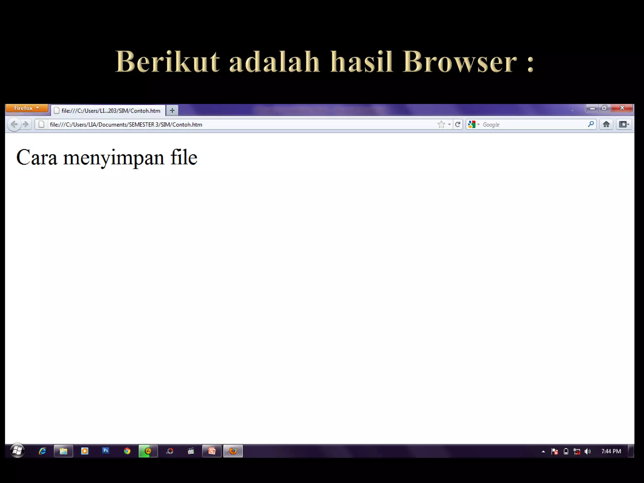 Proyek 5 formulir pembelian buku web html | PPT