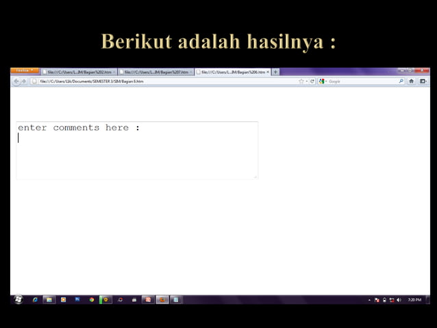 Proyek 5 formulir pembelian buku web html | PPT