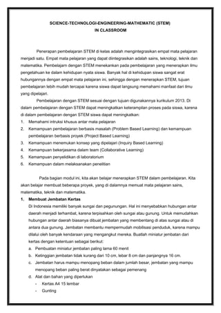 MODUL STEM dan ICT in Education | DOC