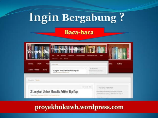 Proyek Buku Warung Blogger | PPTX