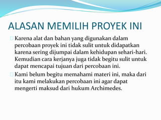 Proyek Fisika Akhir Semester | PPTX
