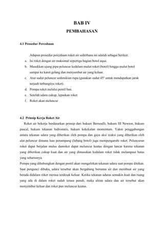 fisika roket air | DOCX