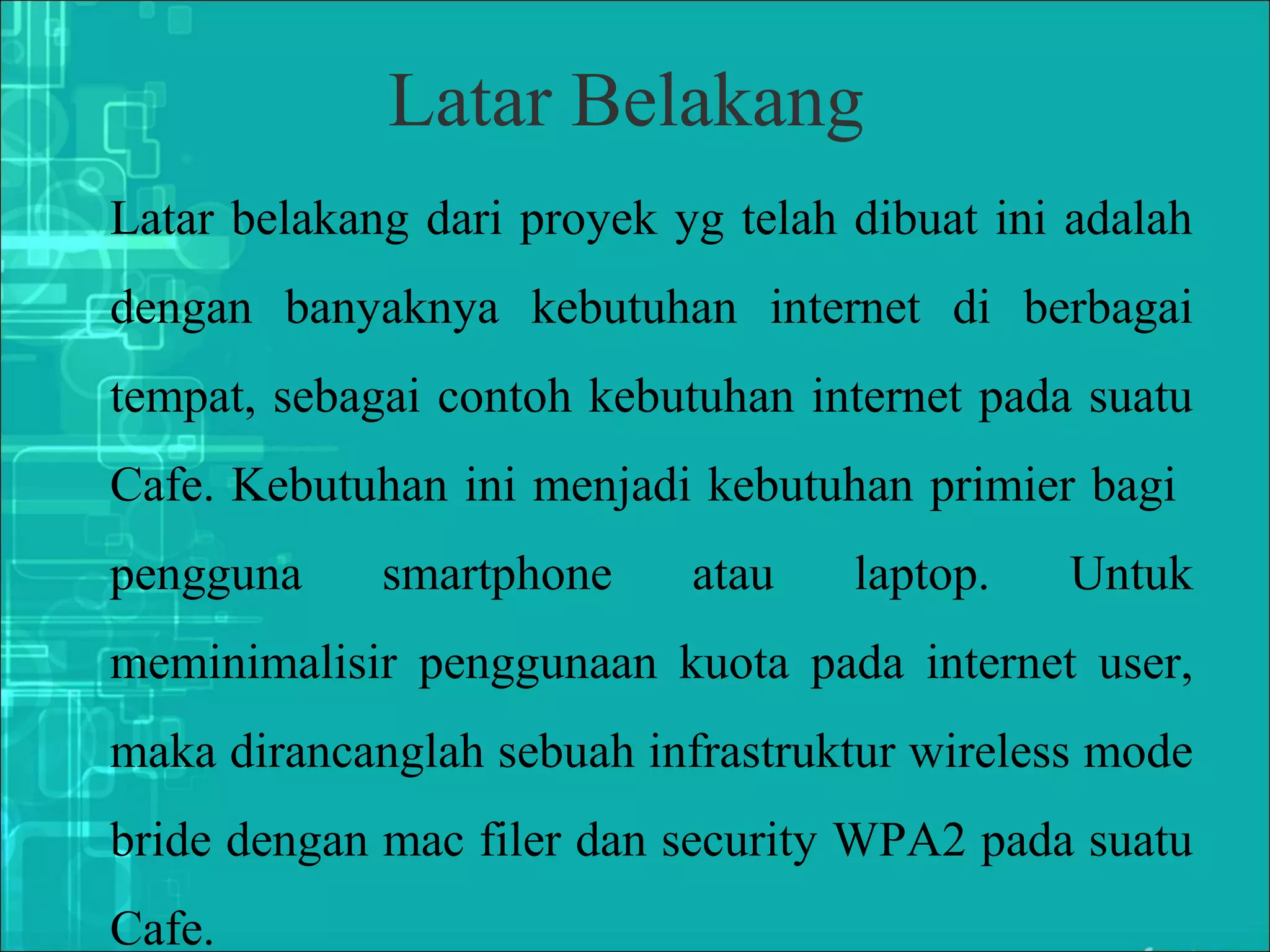 Proyek Pembangunan Jaringan | PPT