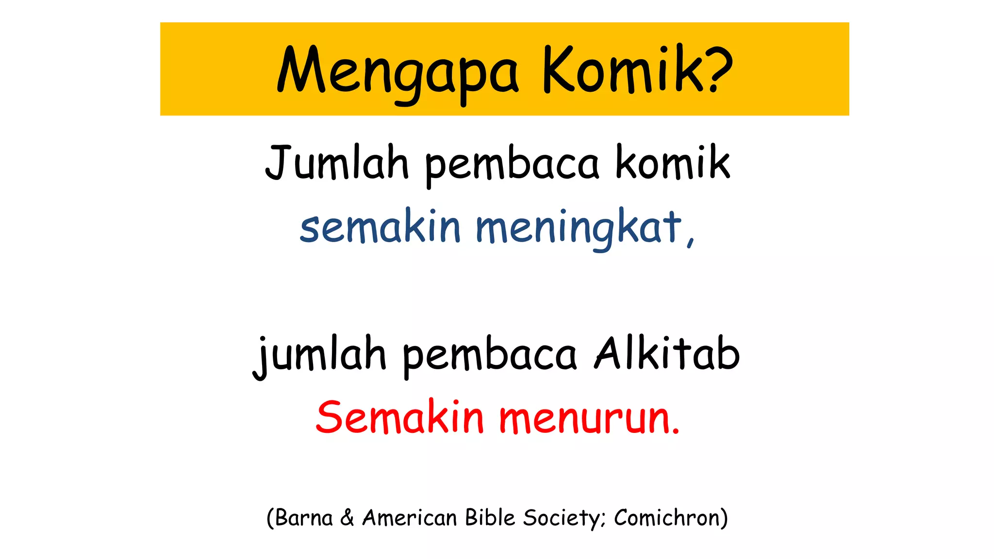 Proyek komik sabda | PPT