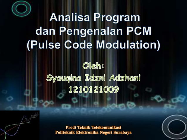 PCM (Pulse Code Modulation) | PPTX