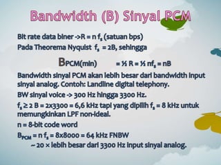 PCM (Pulse Code Modulation) | PPTX