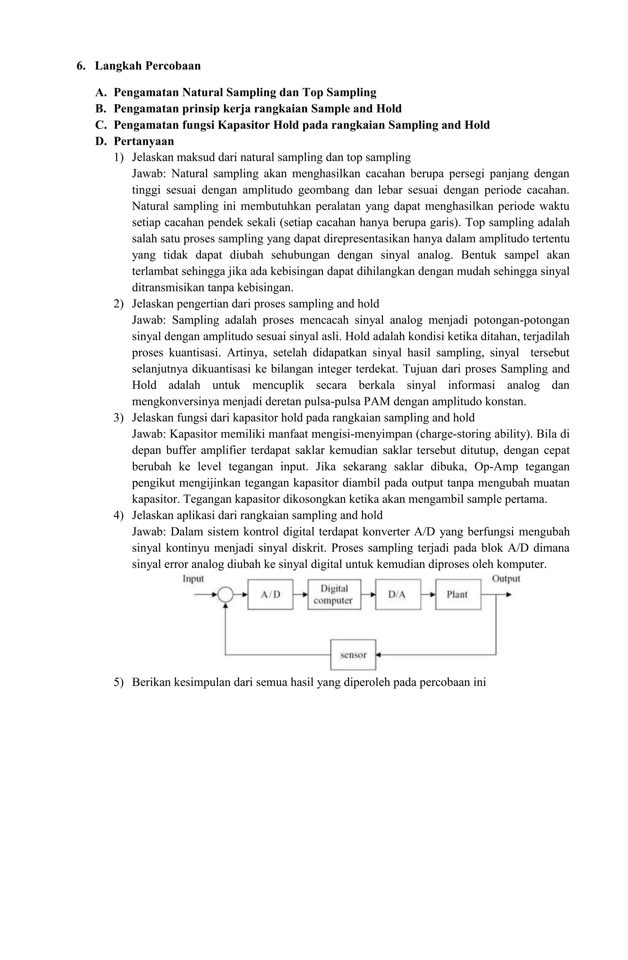 Teori Sampling and Hold | DOCX
