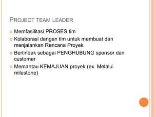 Pengenalan Proyek & Struktur Org Proyek | PPT