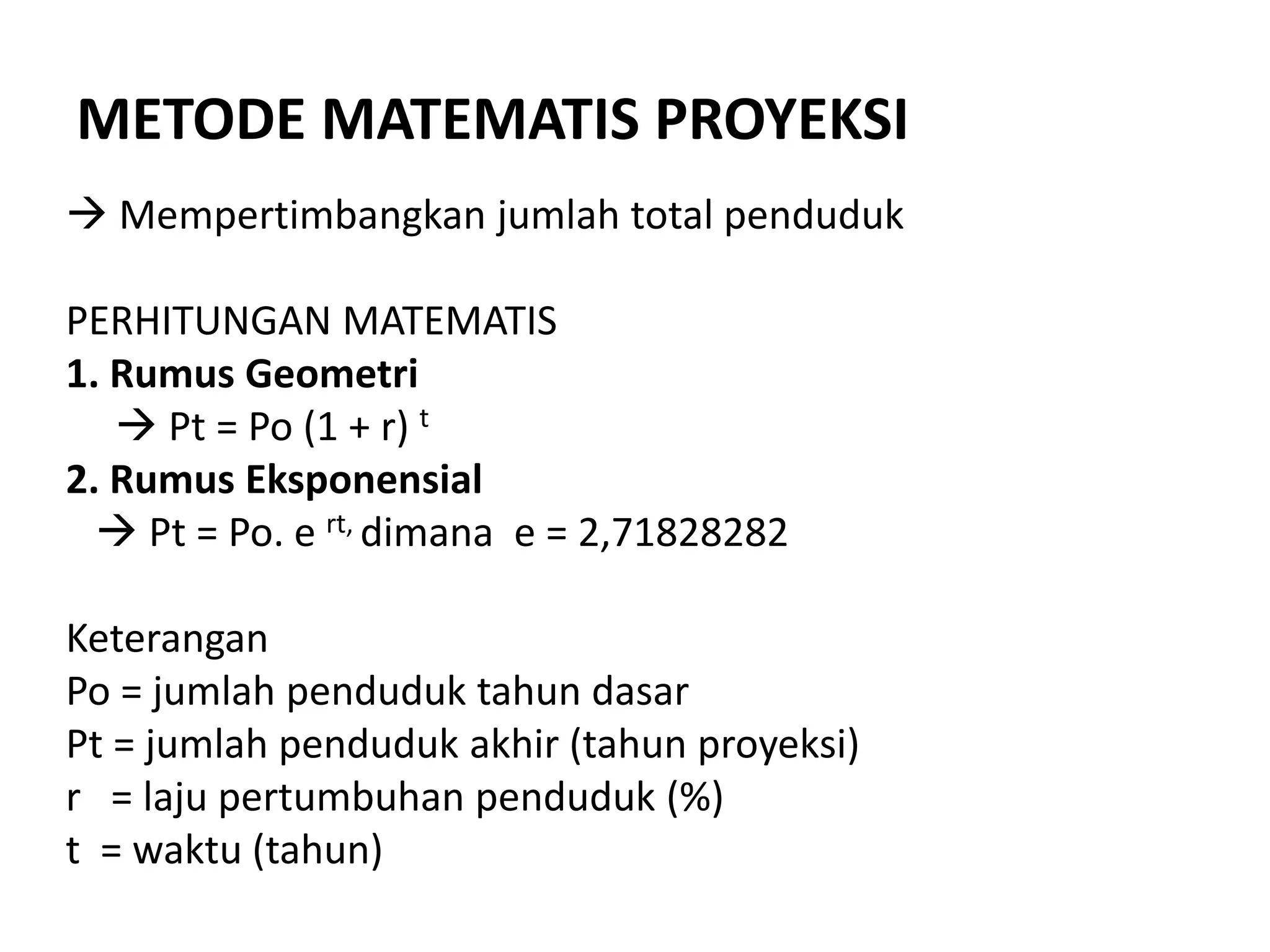 proyeksi-penduduk berdasarkan hasil sensus penduduk | PPT