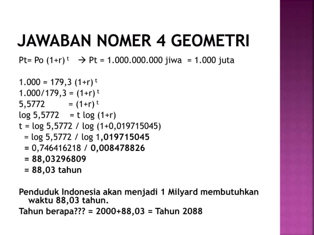 proyeksi-penduduk berdasarkan hasil sensus penduduk | PPT