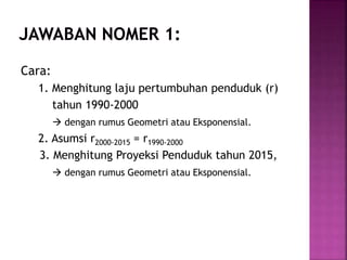 proyeksi-penduduk berdasarkan hasil sensus penduduk | PPT