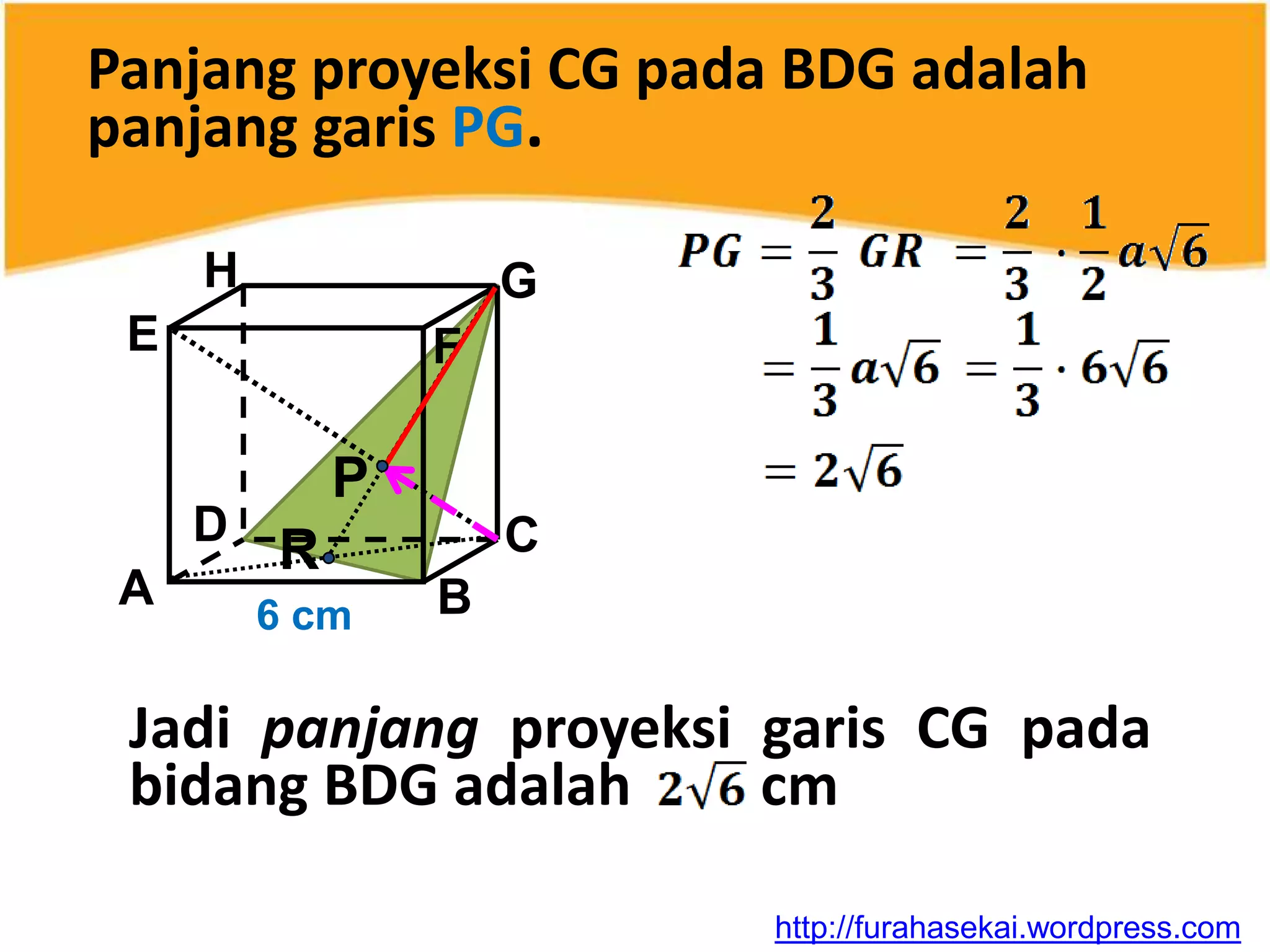 Geometri Dimensi Tiga ~ Proyeksi | PPT