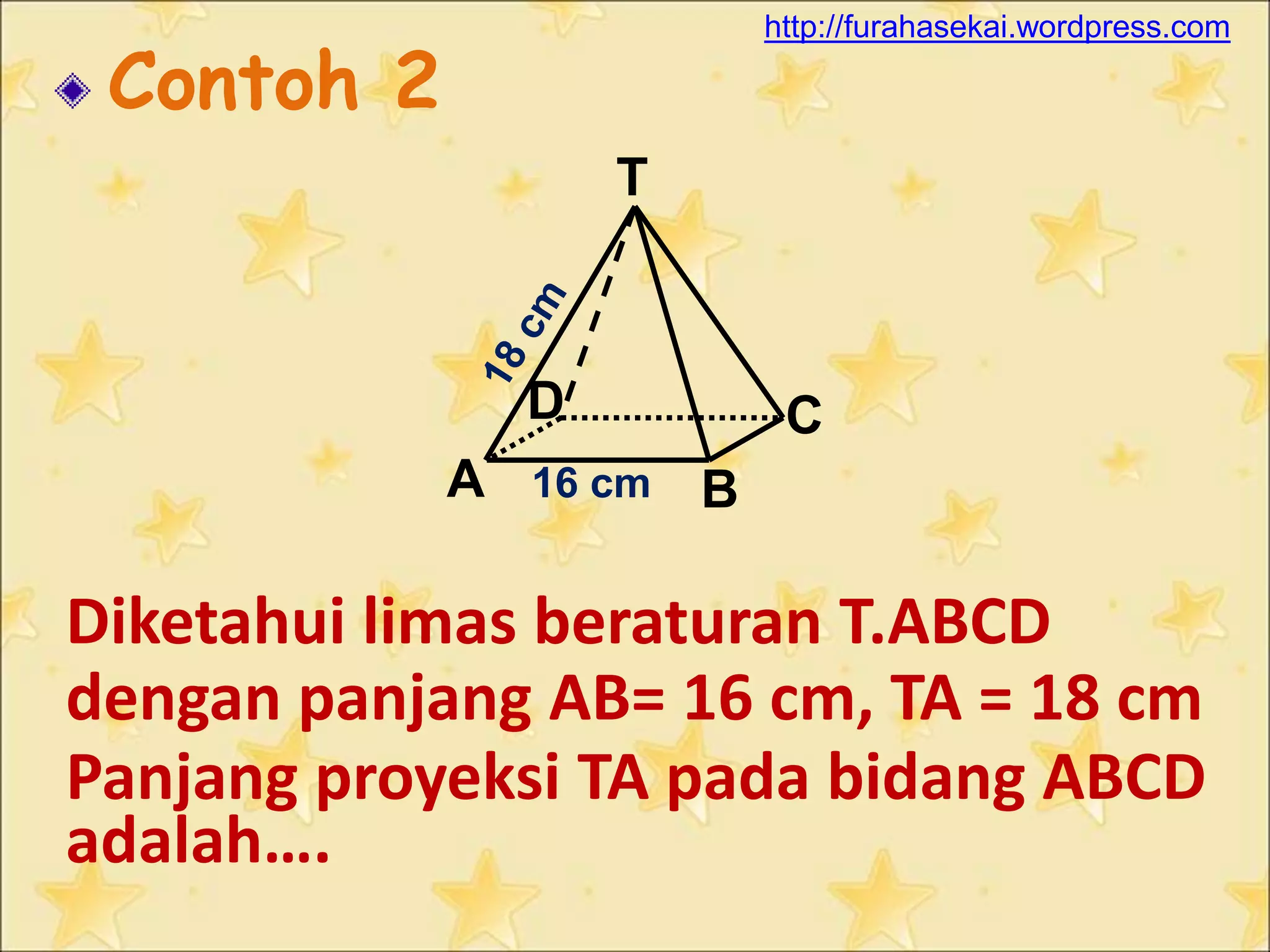 Geometri Dimensi Tiga ~ Proyeksi | PPT