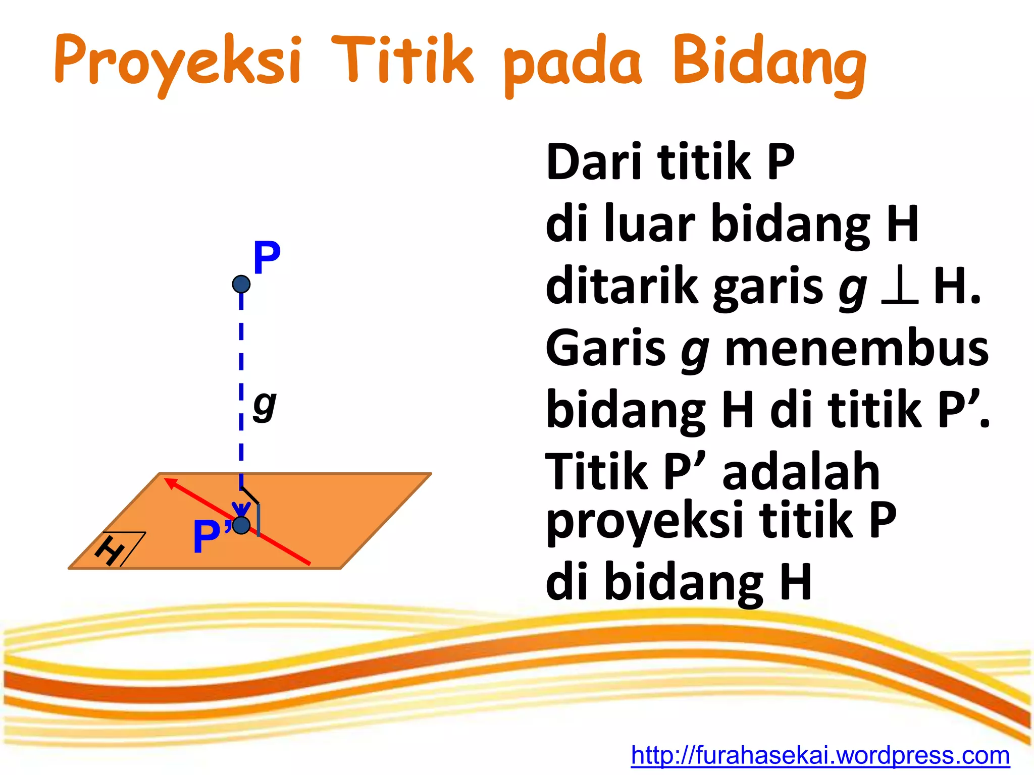 Geometri Dimensi Tiga ~ Proyeksi | PPT