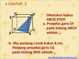 Geometri Dimensi Tiga ~ Proyeksi | PPT