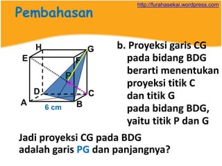 Geometri Dimensi Tiga ~ Proyeksi | PPT