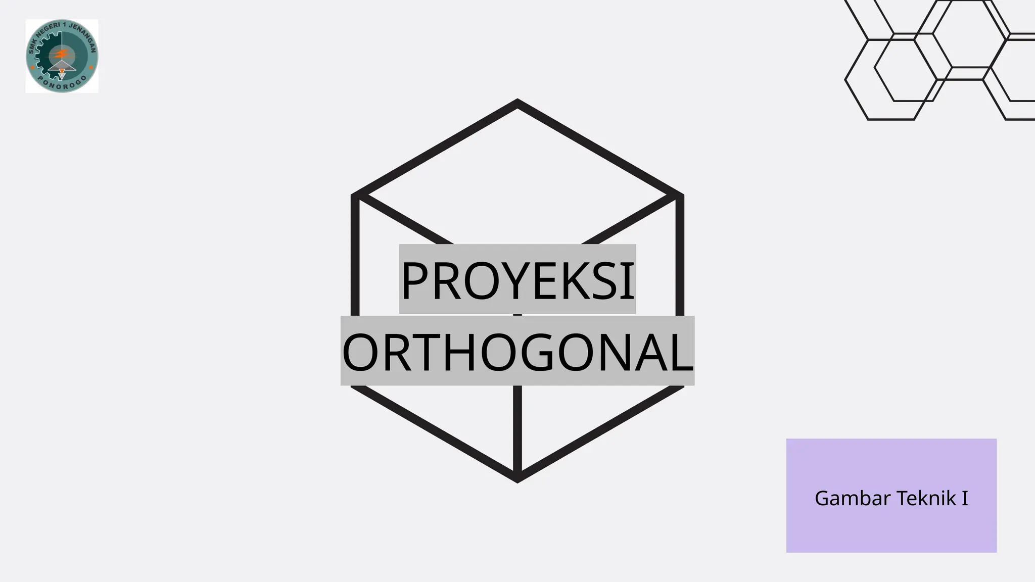CONTOH Proyeksi orthogonal dan tegak lurus (90°) terhadap bidang ...
