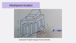 CONTOH Proyeksi orthogonal dan tegak lurus (90°) terhadap bidang ...