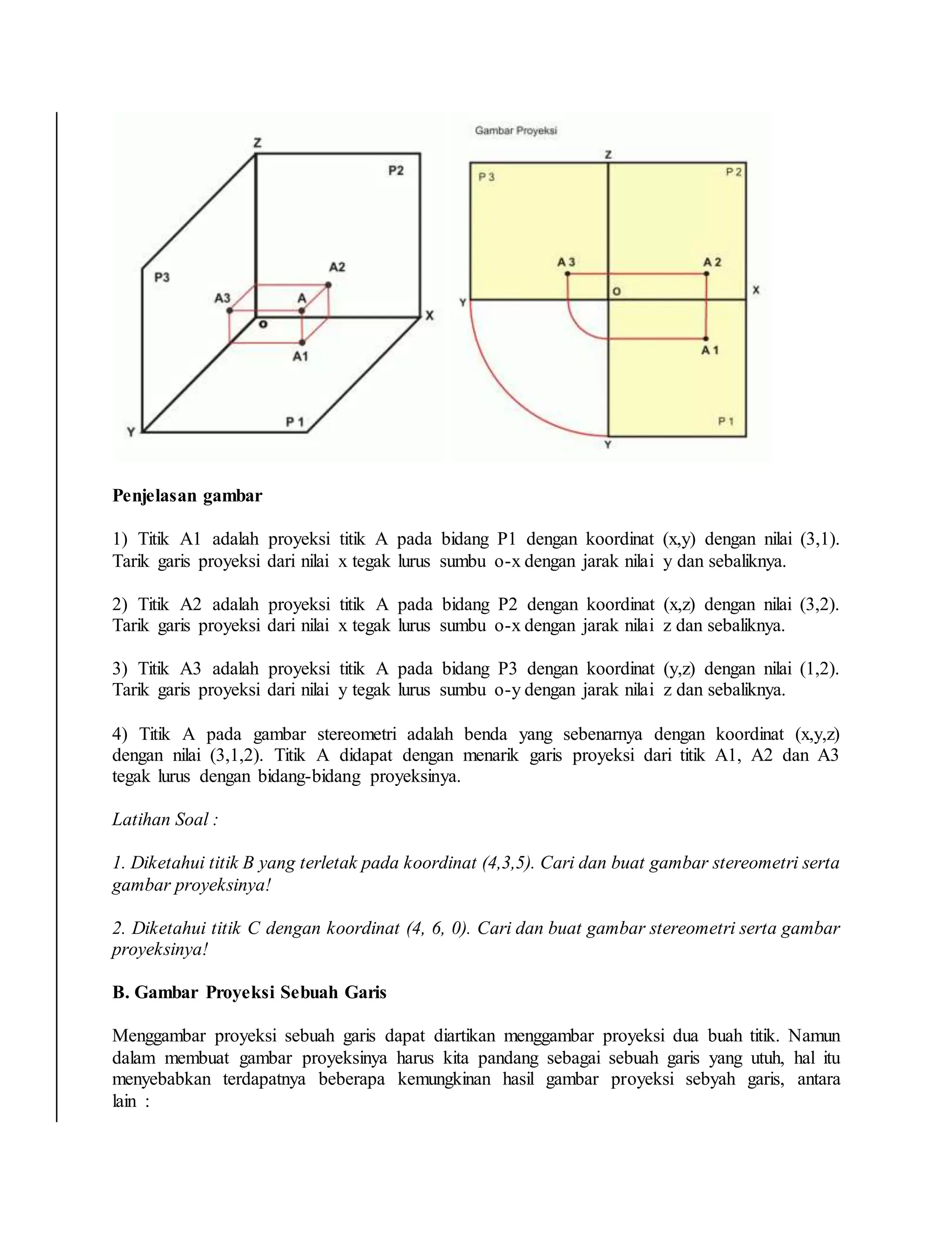 Proyeksi ortogonal | PDF