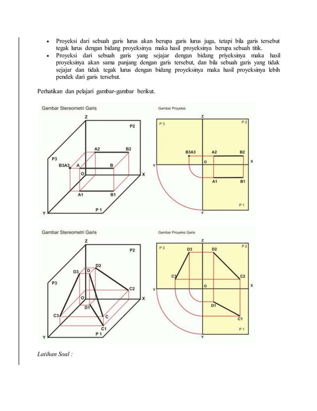 Proyeksi ortogonal | PDF