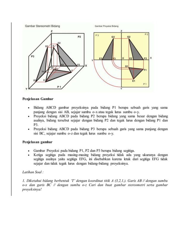 Proyeksi ortogonal | PDF