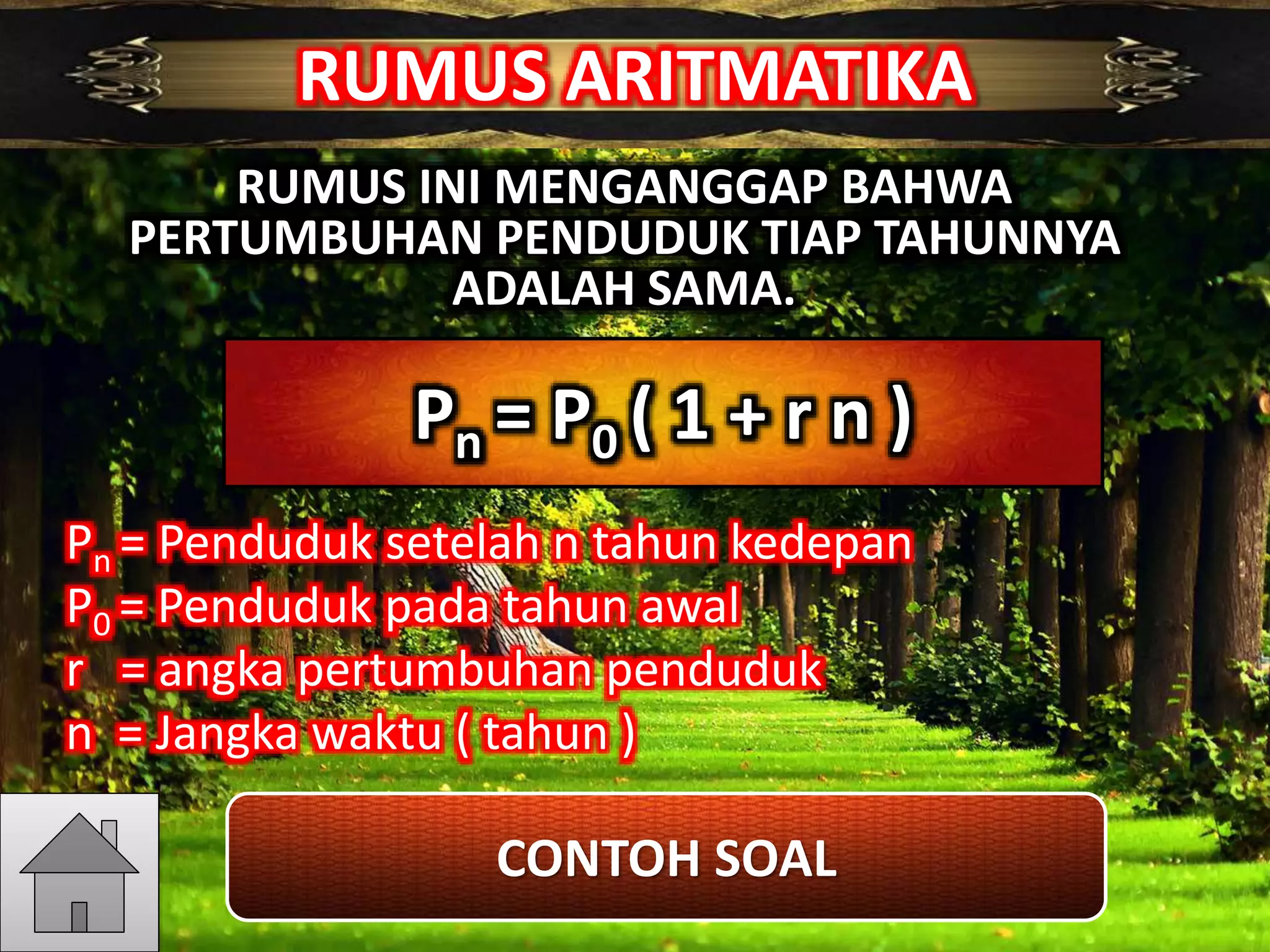 GEOGRAFI - Menghitung Proyeksi Penduduk | PPTX