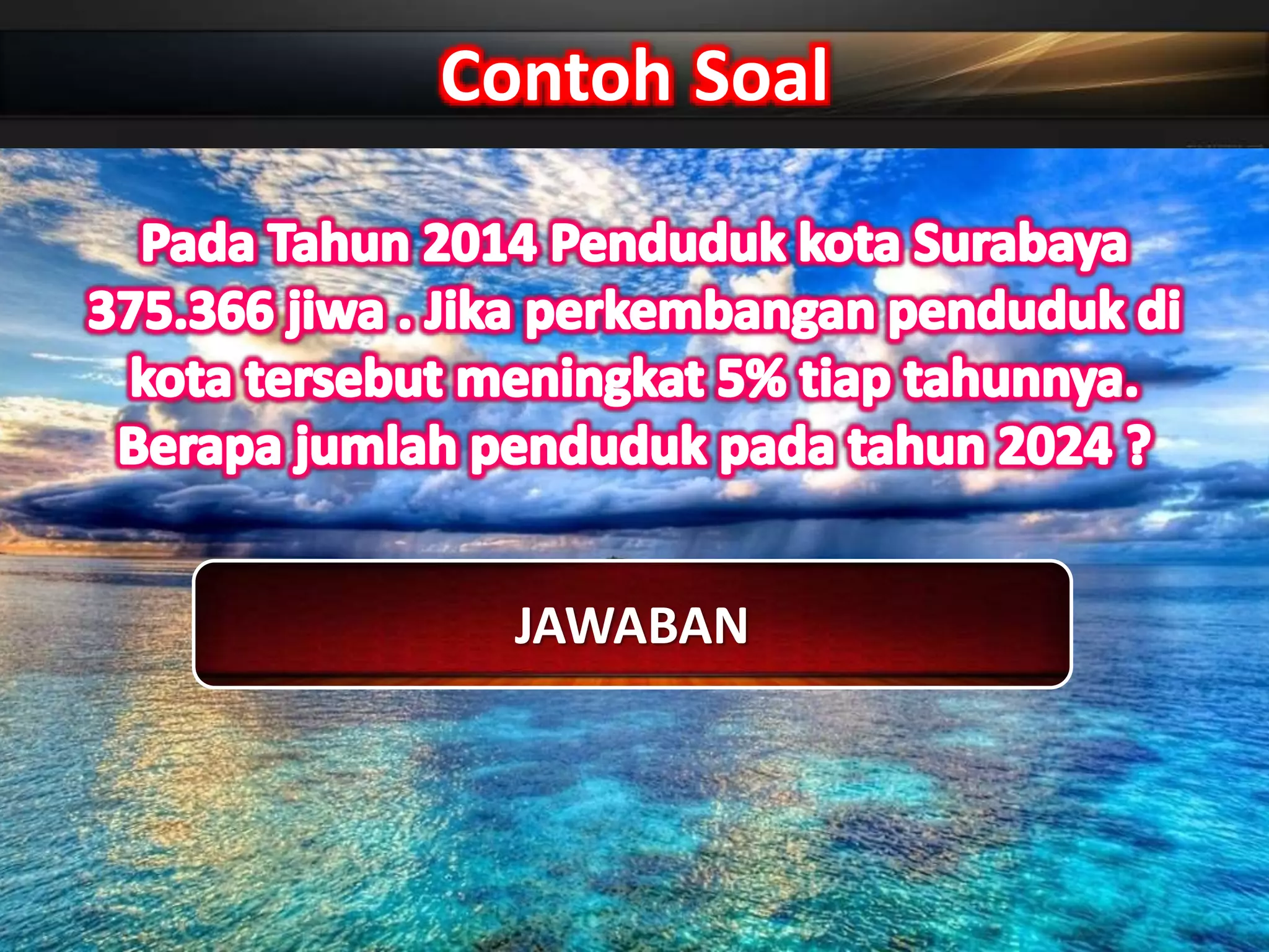 GEOGRAFI - Menghitung Proyeksi Penduduk | PPTX